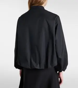 Moncler Gruissan Cotton-blend Bomber Jacket - Black
