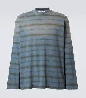 Our Legacy Box Striped Cotton T-shirt - Blue