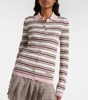 Moncler Striped Cotton Polo Shirt - Multicoloured