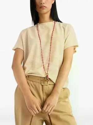 Momoni Nashoba Striped T-shirt - Neutrals