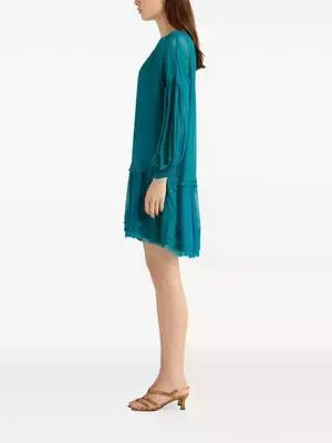 Momoni Agave Mini Dress With Long Sleeves