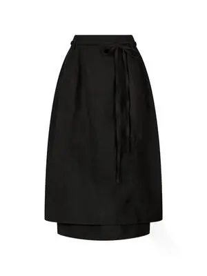 STUDIO TOMBOY Tie Wrap Skirt - Black
