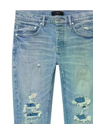 PURPLE BRAND Distressed Repairs Jeans
