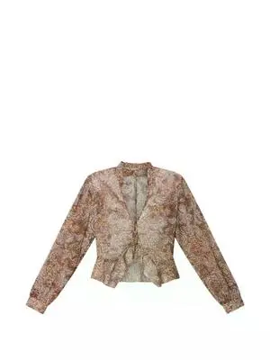 Isabel Marant Étoile Celeny Floral-pattern Blouse - Neutrals