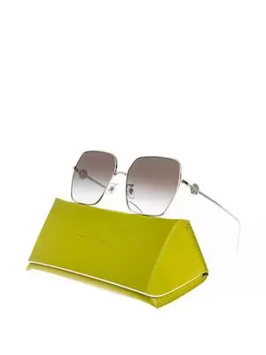 Tory Burch Miller Square Frame Sunglasses - Silver
