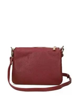 MY BEST BAG FIRENZE Zip Leather Cross Body Bag - Red