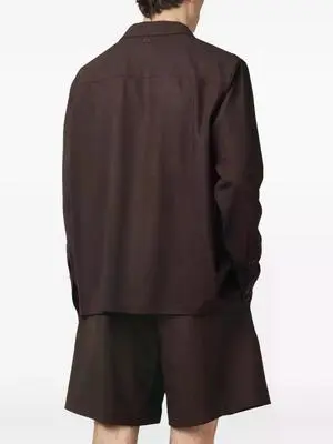 TOD'S Front-pocket Tailored Shirt - Brown