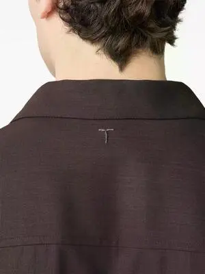 TOD'S Front-pocket Tailored Shirt - Brown