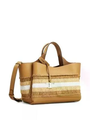TOD'S Pendant Raffia Tote