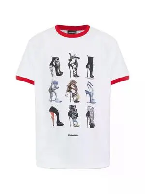 Dsquared2 Iconique Graphic-print T-shirt - White