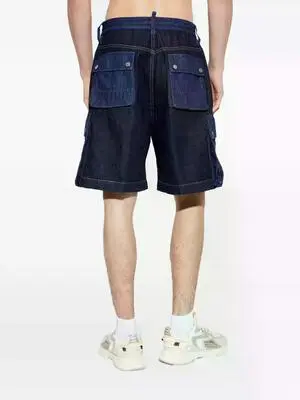 Dsquared2 Dark Wash Cargo Shorts