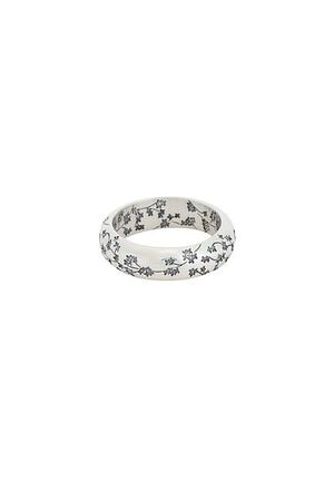 SERGE DENIMES Blossom Ring - Silver