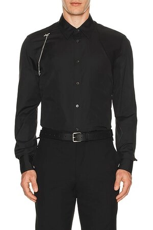 Alexander McQueen T Chain Harness Shirt - Black