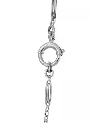 LB EXCLUSIVE 14k White Gold Diamond And Aquamarine Pendant