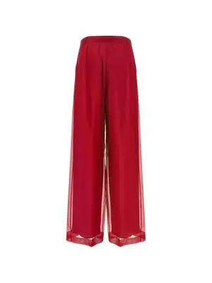 Max Mara Silk Wide Leg Trousers