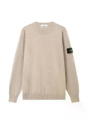 Stone Island Stone Island Crew Neck Sweater With Logo Patch Grey