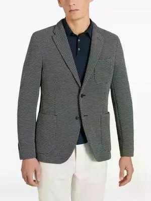 SLOWEAR Micro-patterned Blazer - Blue