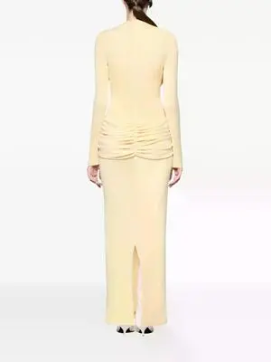 CHATS BY C.DAM Zora Diagonal-draping Maxi Dress - Neutrals
