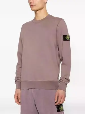 Stone Island Logo-patch Sweatshirt - Pink