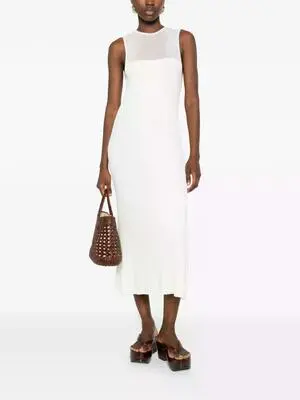 Eric Bompard Ribbed Knit Midi Dress