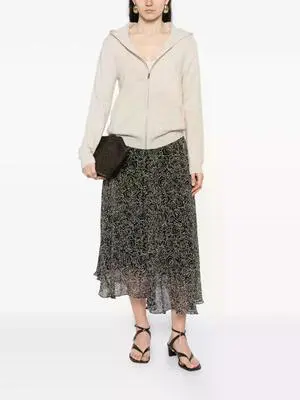 Eric Bompard Zip Hooded Cardigan