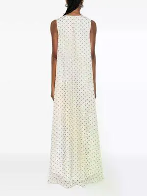 P.a.r.o.s.h Ruffled Polka-dot Maxi Dress