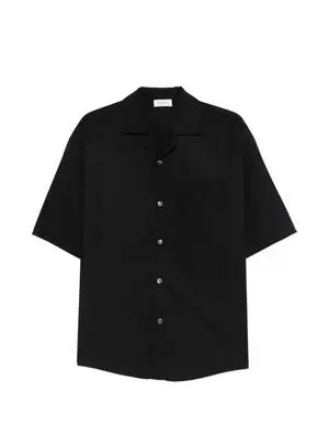 PAOLO PECORA Chest-pocket Short-sleeve Shirt - Black