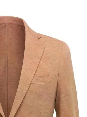 MAURIZIO BALDASSARI Patch-pockets Single-breasted Blazer - Orange