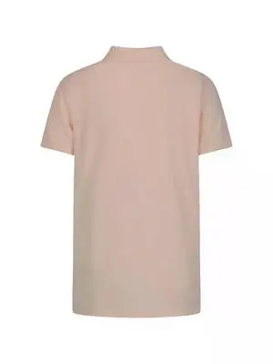 Maison Kitsuné Logo-embroidered Polo Shirt - Pink