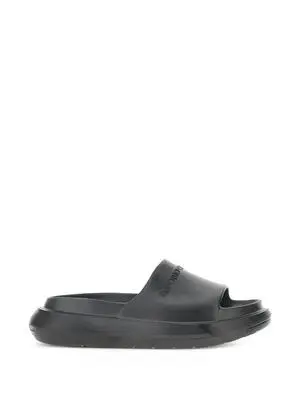 Emporio Armani Logo Detail Platform Slides