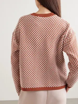Varley Elmwick Jacquard-knit Cotton Cardigan