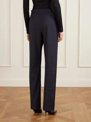 Khaite Borden Wool Straight-leg Trousers