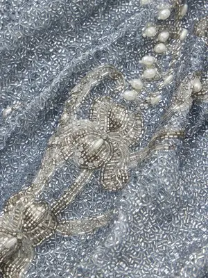 CLIO PEPPIATT Embellished Stretch-mesh Gown