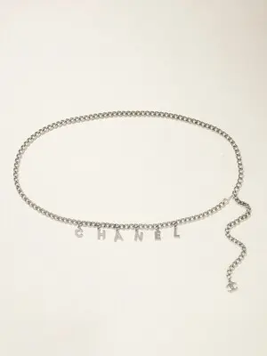 SUSAN CAPLAN Chanel 2011 -plated Chain Belt - Silver