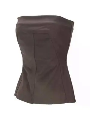 Rick Owens Concordians Bustier Top - Brown