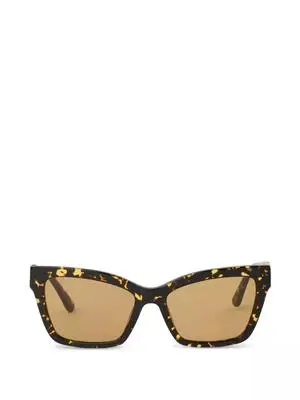 Karl Lagerfeld Glam Autograph Logo Sunglasses - Brown