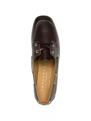 HENDERSON BARACCO Paola Eyelet Boat Shoes