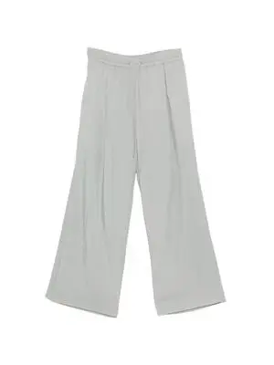 SYSTEM Drawstring Wide Leg Trousers - Grey