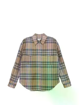 SYSTEM Checked Pocket Shirt - Neutrals