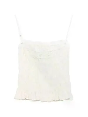 SYSTEM Ruffled Strap Top