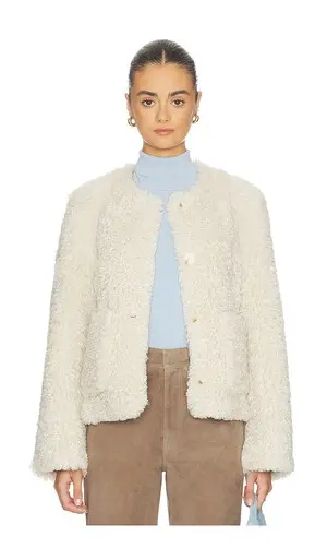LAMARQUE Emilia Faux Fur Jacket