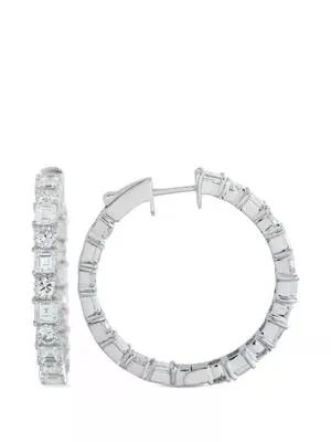 LB EXCLUSIVE Diamond Hoop Earrings