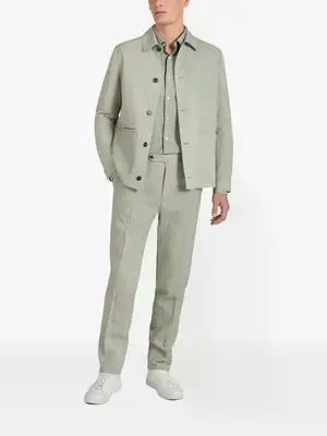 SLOWEAR Buttoned Trousers - Green
