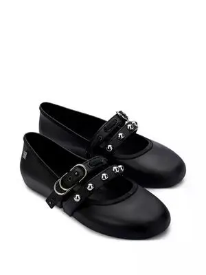 Melissa Melissa Studded Buckle Ballet Flats Black