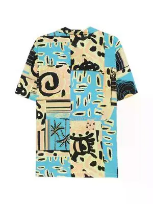Deus Ex Machina Abstract Pocket Shirt - Blue