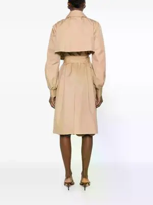 TWINSET Double-breasted Belted Trench Coat