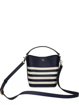Ralph Lauren Striped Leather Satchel