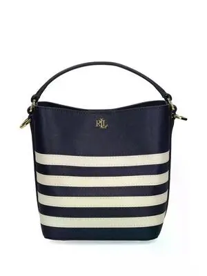 Ralph Lauren Striped Leather Satchel