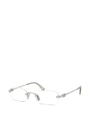 Miu Miu Rimless Eyeglasses - Silver