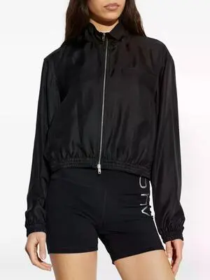 Alexander Wang Zip-up High Neck Jacket With Elasticated Hem